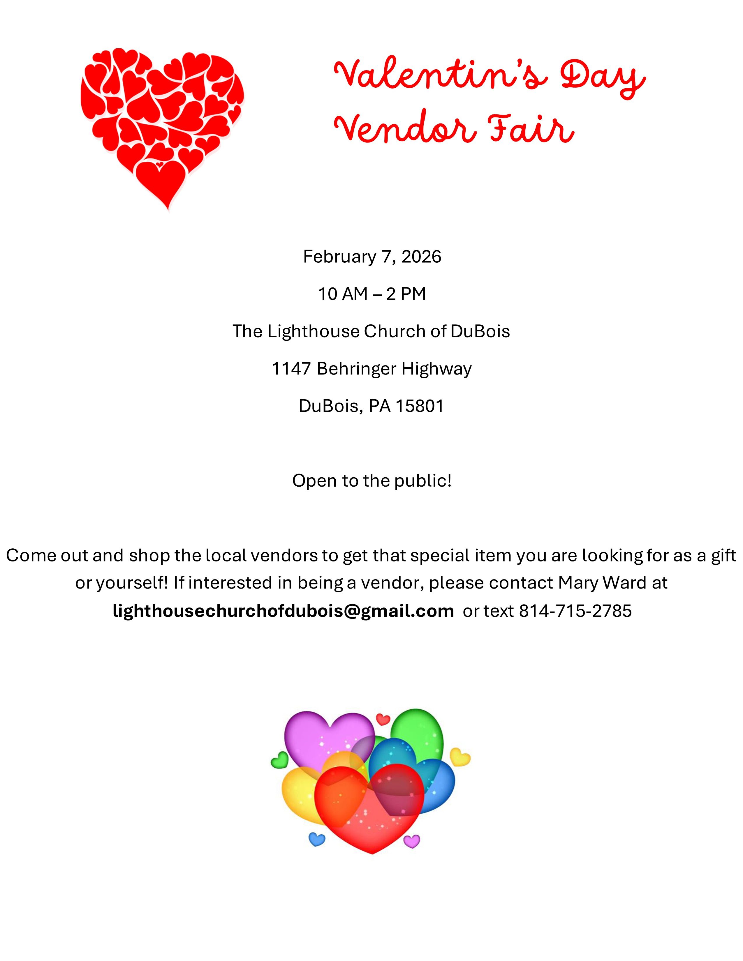 Valentine's Day Vendor Fair - Way Truth Life Radio